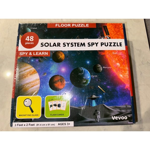 Toys | Brand New Solar System Spy Puzzle With Flashcards And Magnifying ...